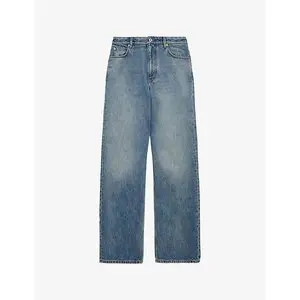 Loewe Faded-wash Straight-leg Denim Jeans - Washed Denim