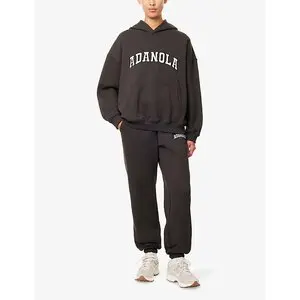 ADANOLA Cotton Oversized Hoodie - Coffee Bean