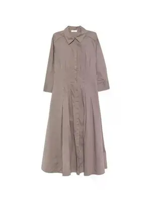 PANICALE Pleated Mini Shirt Dress