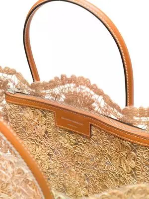 Ermanno Scervino Margot Lace-embroidered Tote Bag - Neutrals