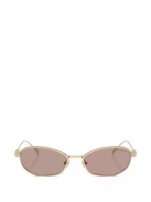 SWAROVSKI Rectangle Frame Sunglasses - Gold