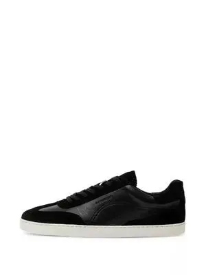 GROUNDIES Suede-panelled Leather Sneakers