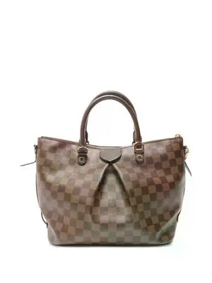 LOUIS VUITTON Damier Ebene Siena Handbag - Brown