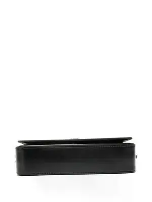 Fendi Leather Flap Bag With Silver-tone Logo