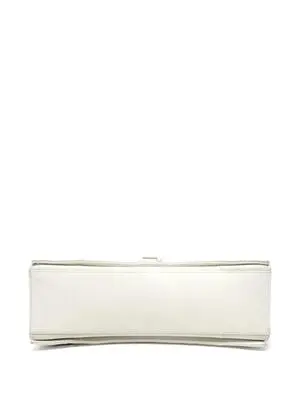 Balenciaga Crush Quilted Shoulder Bag - White
