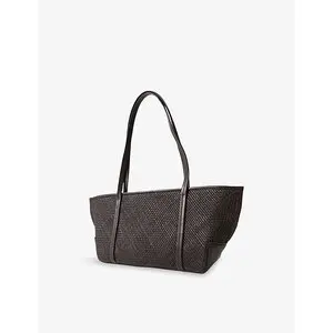 ST. AGNI Bateau Leather Tote Bag - Coffee