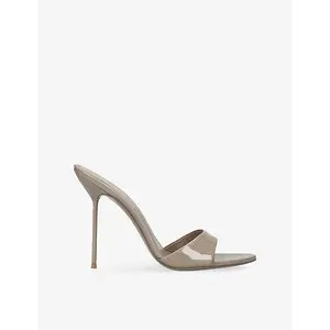 Paris Texas Lidia 105 Leather Heeled Mules - Taupe