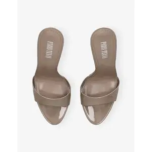 Paris Texas Lidia 105 Leather Heeled Mules - Taupe