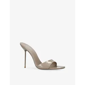 Paris Texas Lidia 105 Leather Heeled Mules - Taupe