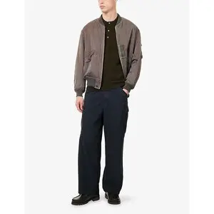 A.PRESSE Ripstock Army M51 Cotton And Linen Blend Trousers