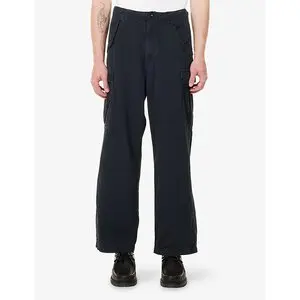 A.PRESSE Ripstock Army M51 Cotton And Linen Blend Trousers