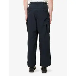 A.PRESSE Ripstock Army M51 Cotton And Linen Blend Trousers