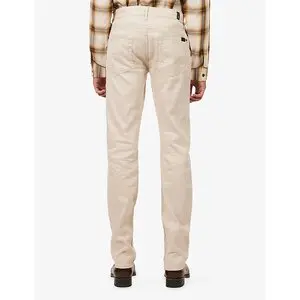 7 For All Mankind Straight-leg Linen And Cotton Blend Jeans