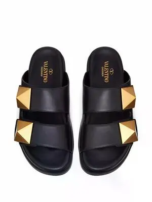 Valentino Garavani Oversized Rockstud Flat Sandals