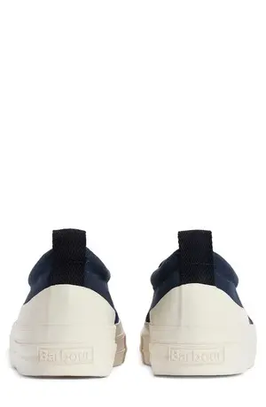 Barbour Cowan Canvas Slip-on Sneakers - Navy