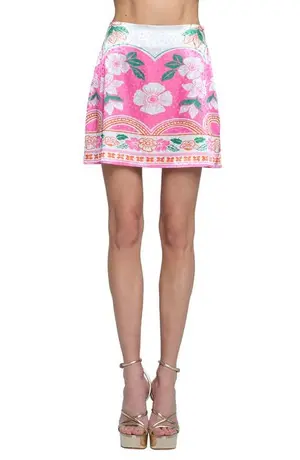 CIEBON Lenya Floral Miniskirt