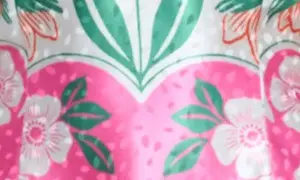 CIEBON Maika Floral Dot Satin Halter Top