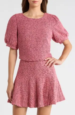 Long Sleeve Tweed Blouses