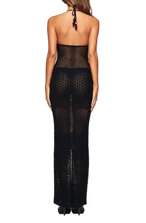 I.AM.GIA Marcy Crochet Halterneck Maxi Dress