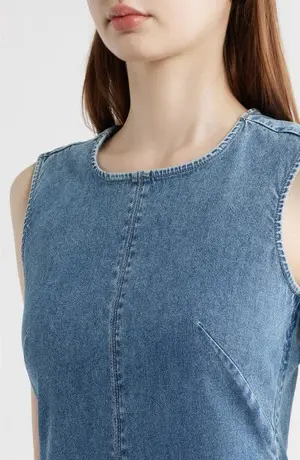 Rag & Bone Jasmine Denim Midi Tank Dress