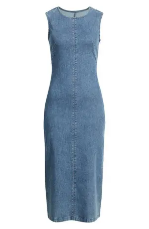 Rag & Bone Jasmine Denim Midi Tank Dress