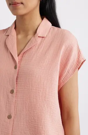 BEACHLUNCHLOUNGE Lexi Gauze Top - Daylily
