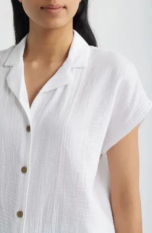 BEACHLUNCHLOUNGE Lexi Gauze Top - White