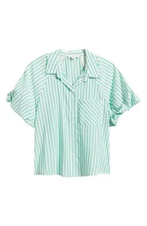 BEACHLUNCHLOUNGE Bianc Bubble Sleeve Top - Parrot Cay