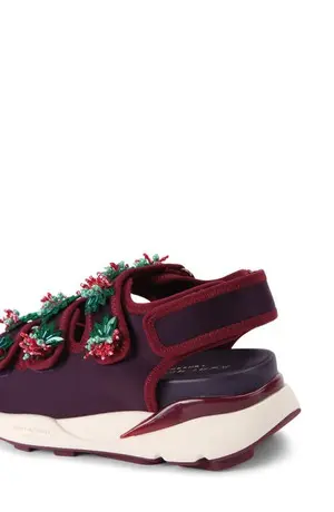 Kurt Geiger Beaded Floral Slingback Sandals