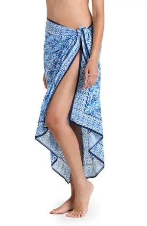 La Blanca Costa Azul Cover-up Sarong - Blue