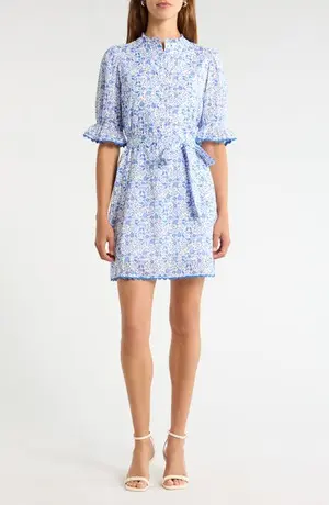 SUGARLIPS SUGARLIPS Maisie Ditsy Floral Button-Up Shirtdress