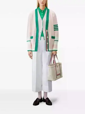 Thom Browne Hector Intarsia Polo Top