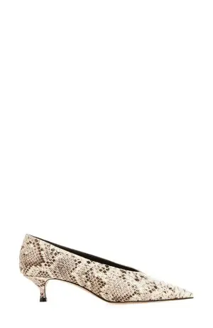 Le Monde Beryl Babouche Kitten Heel Pumps - Roccia