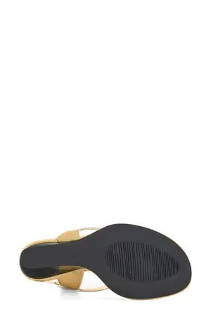 AZALEA WANG Tamsie Floating Heel Sandal - Beige