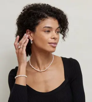 THE PEARL SOURCE Japanese Akoya Pearl Necklace, Aaa Quality