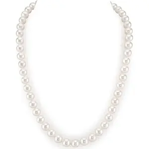 THE PEARL SOURCE Freshwater Pearl Necklace - White Pearl