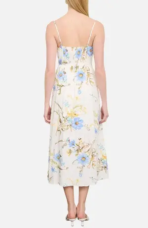 BLU PEPPER Floral Print Sleeveless Maxi Dress