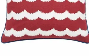 C&F HOME Stars & Stripes American Flag Waves 100% Cotton Accent Throw Pillow 18" X 18