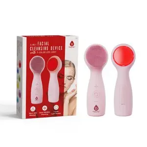 PURSONIC 3-in-1 Sonic Facial Cleanser With Heated Jade - Pink