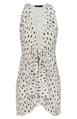 VIX PAULA HERMANNY Mita Cover-up Minidress - Ivory Multi