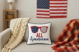 C&F HOME All American" Sunglasses Mini Accent Pillow