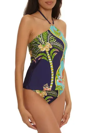 Trina Turk Flamingo Halter Tankini