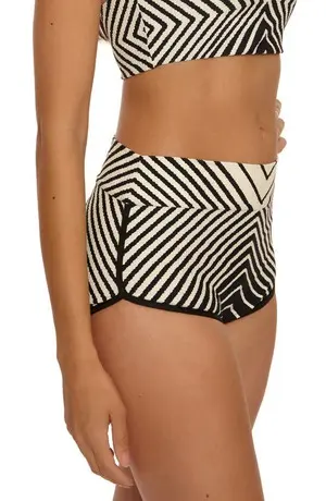 Trina Turk Textured Stripe Swim Shorts