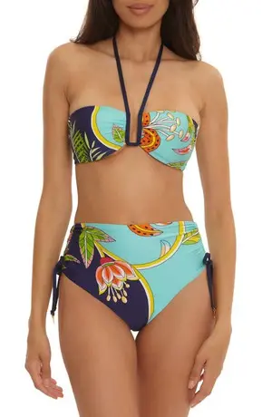 Trina Turk Flamingo High Waist Bikini Bottoms