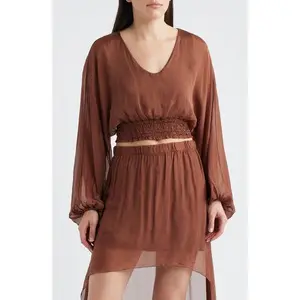 Deluc Forum Crop Top - Brown