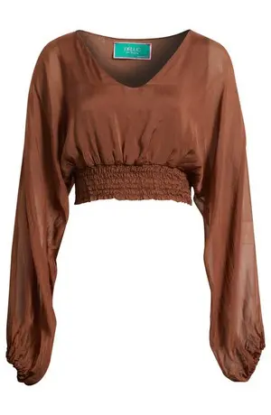 Deluc Forum Crop Top - Brown