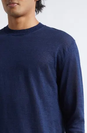 J. MUESER Flax & Cotton Crewneck Sweater