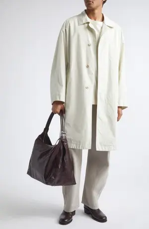 LEMAIRE Water-resistant Cotton Car Coat - Soja