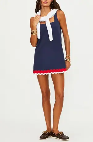 Beach Riot Mischa Colorblock Cover-up Mini Dress