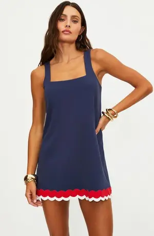 Beach Riot Mischa Colorblock Cover-up Mini Dress